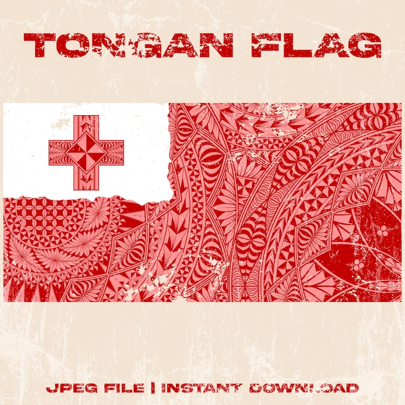 Tongan Flag - Etsy