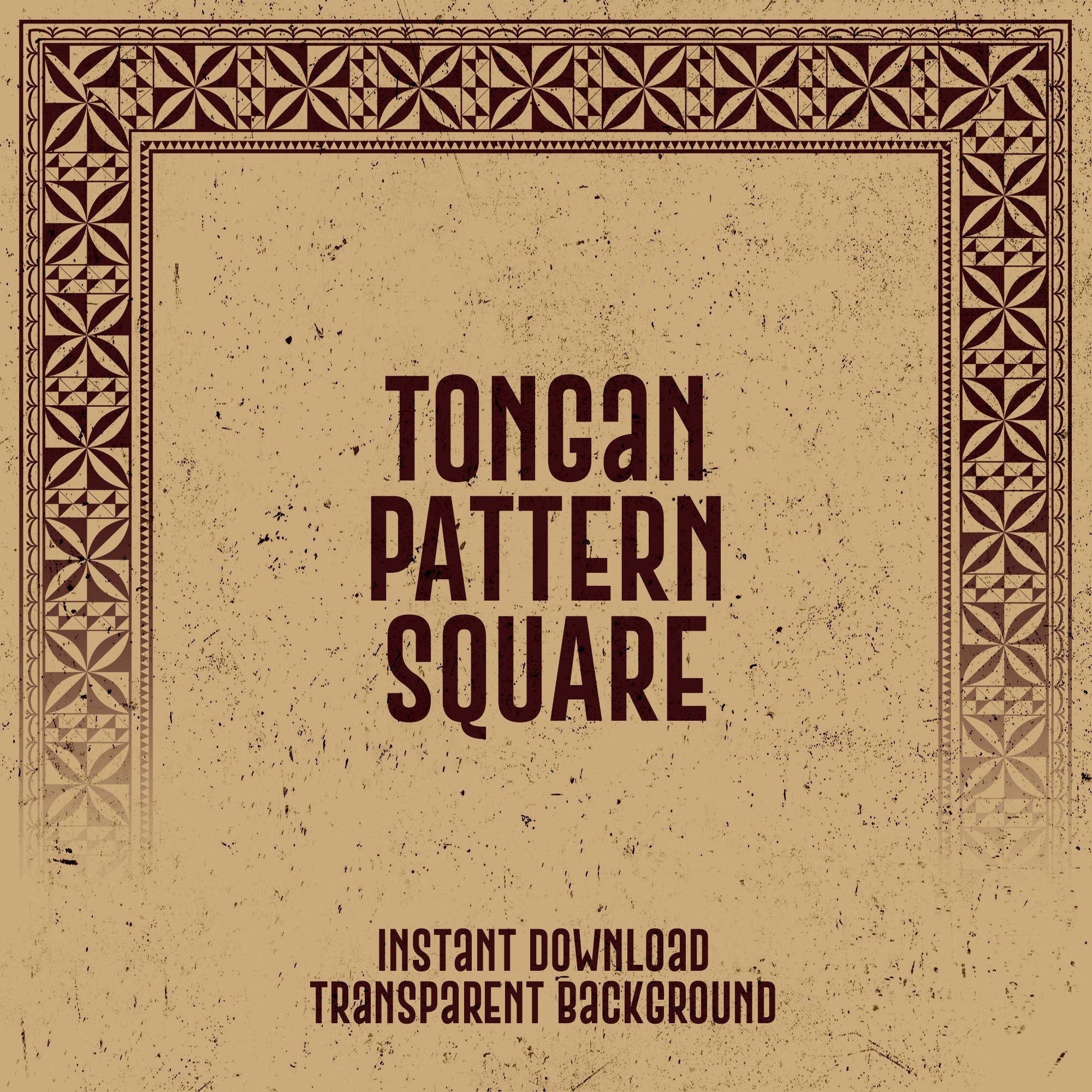 Tongan Square Pattern Design - Etsy
