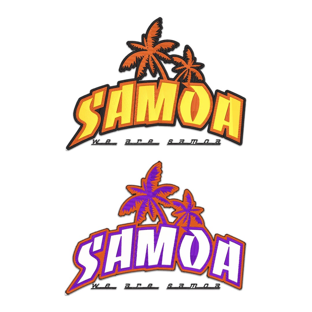 Samoa Patch Embroidery Design | Machine Digital File | Instant Download ...