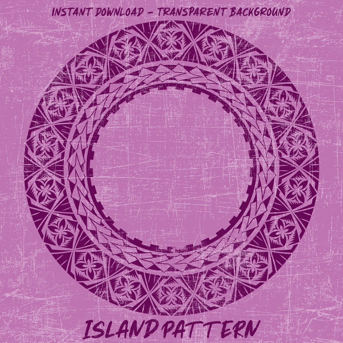 Island Circle Pattern Design - Etsy