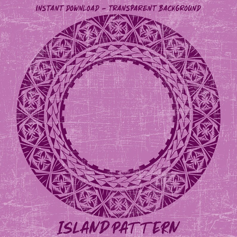 Island Circle Pattern Design - Etsy