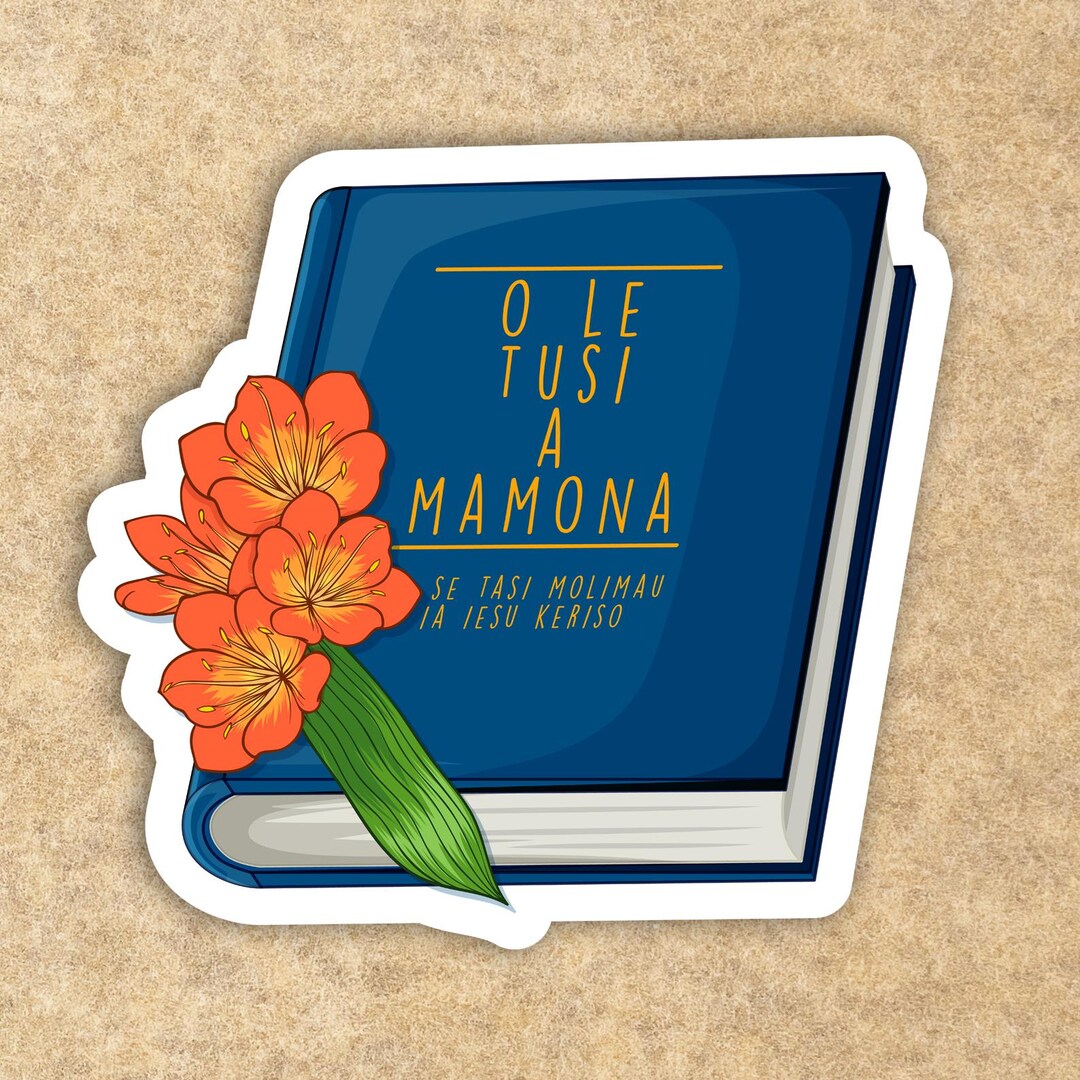 Samoan Book of Mormon - Floral Digital Design - LDS - Etsy