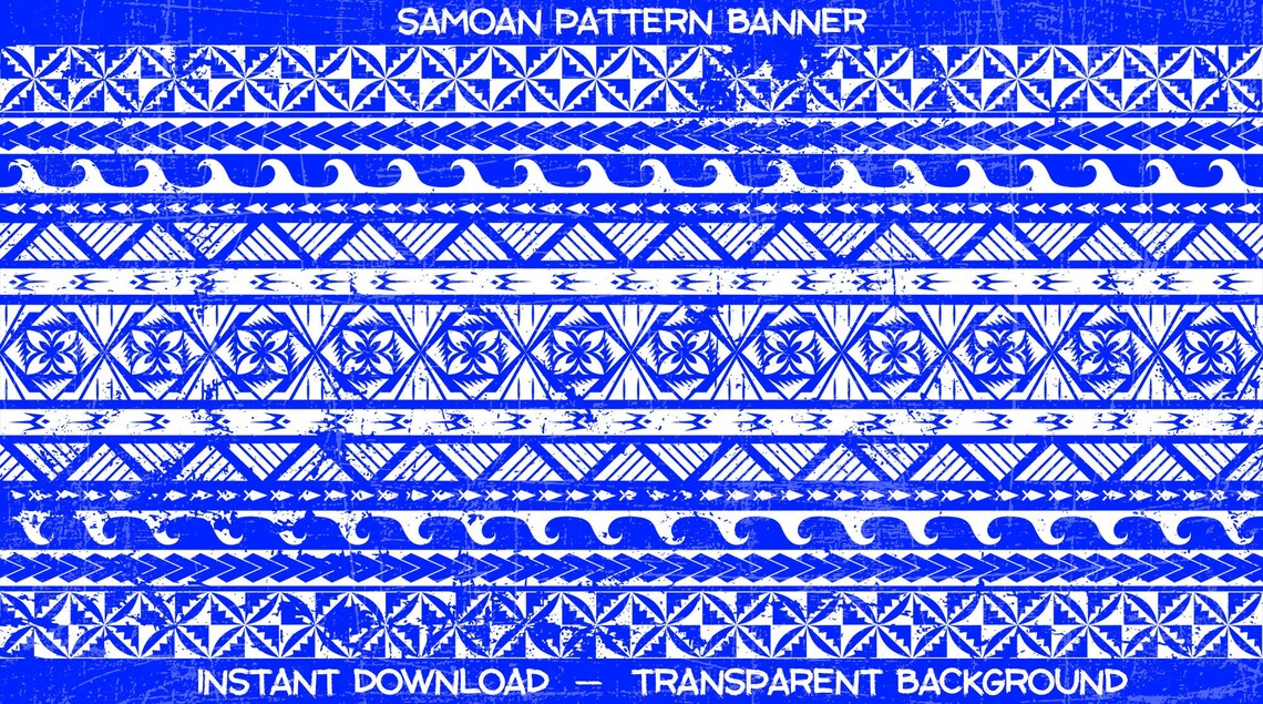 Samoan Pattern Banner - Etsy