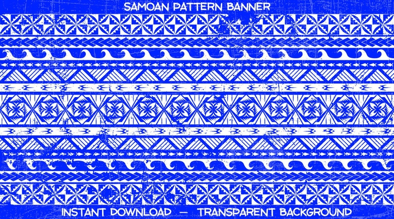 Samoan Pattern Banner - Etsy