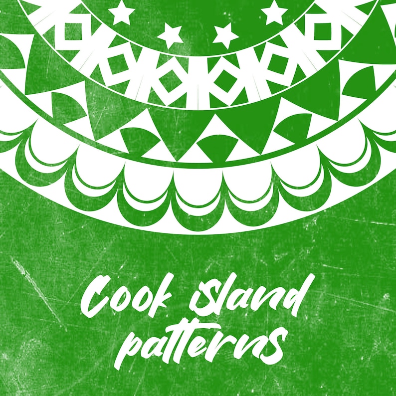 Cook Island Circle Pattern Design - Etsy