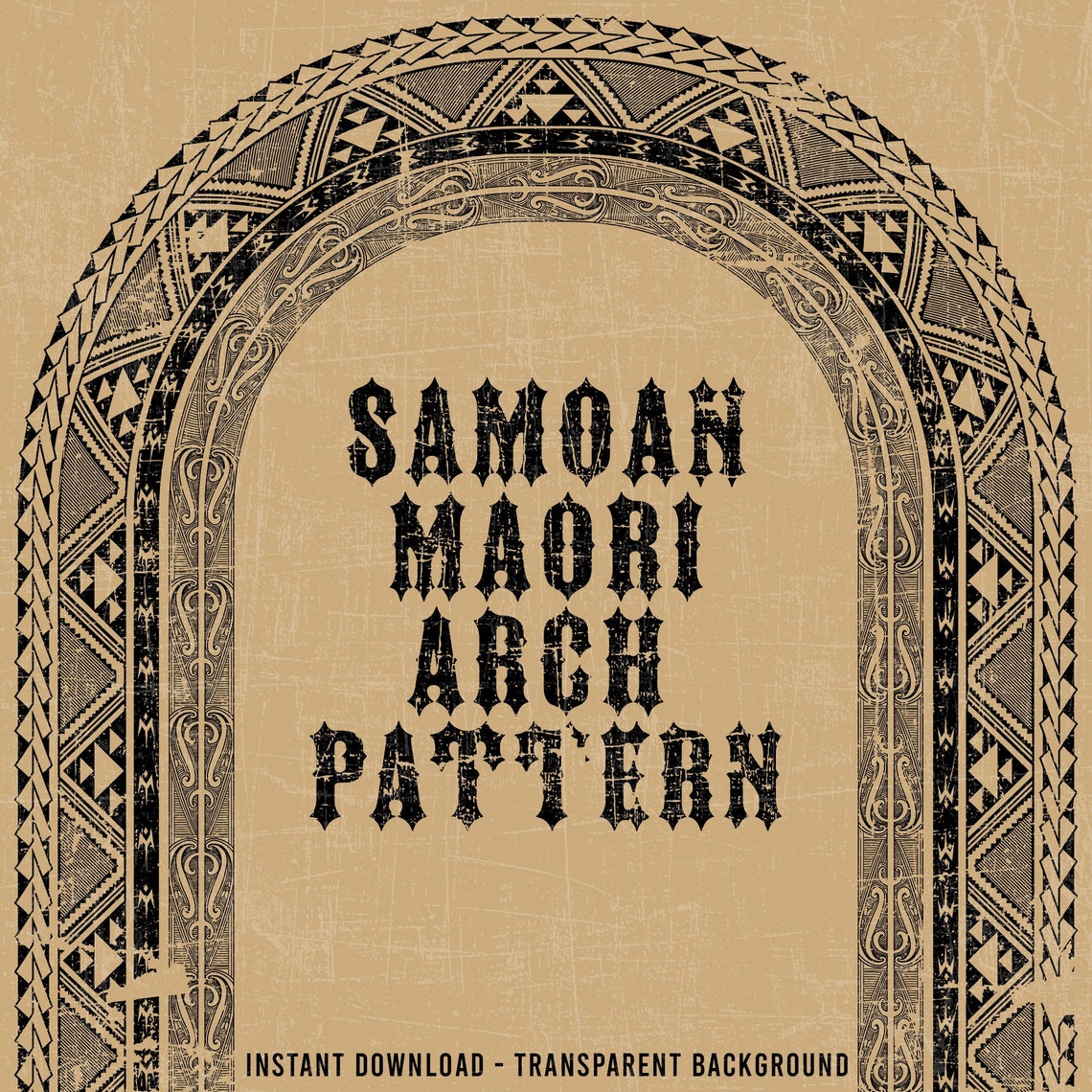 Samoan Maori Arch Pattern - Etsy
