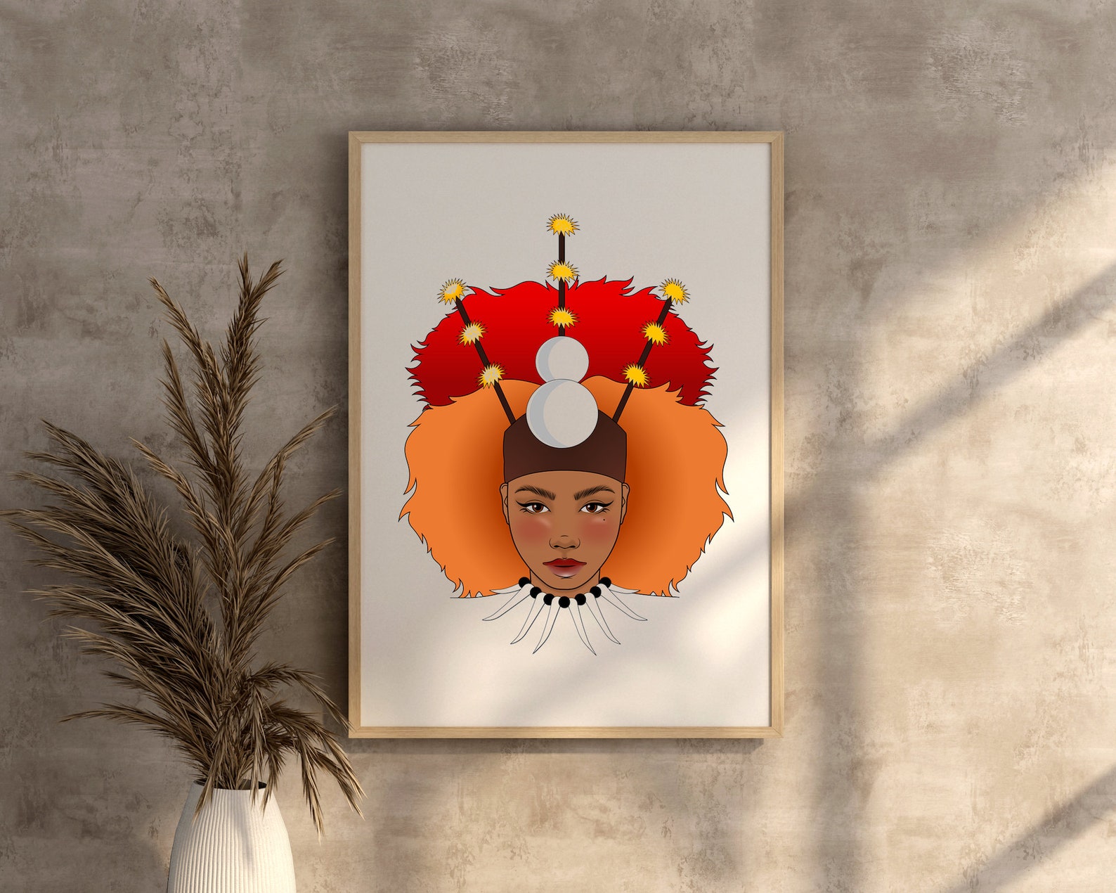 Samoan Taupou Illustration | Digital Download - Etsy