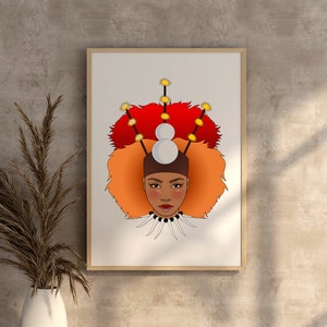 Samoan Taupou Illustration | Digital Download - Etsy