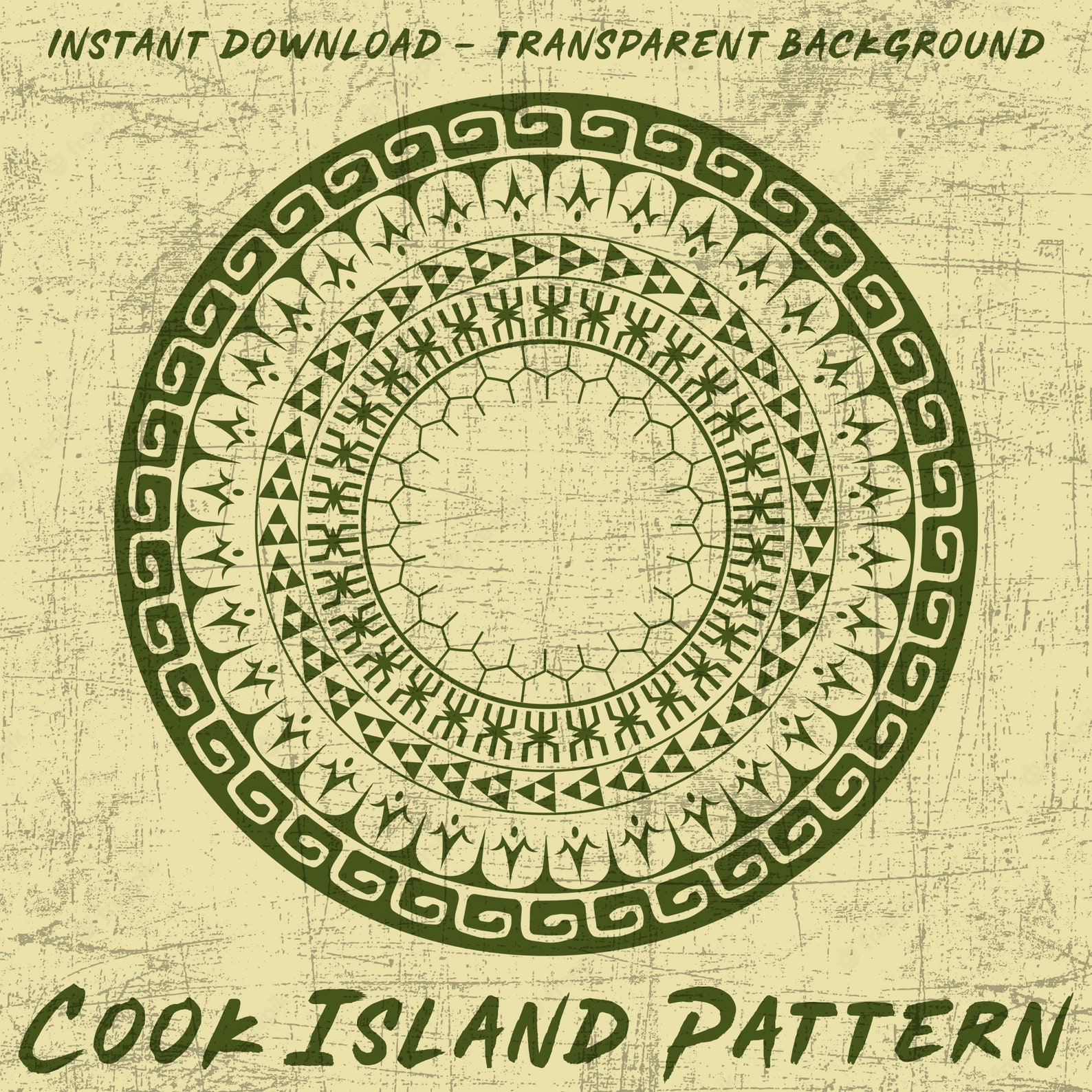 Cook Island Circle Pattern - Etsy