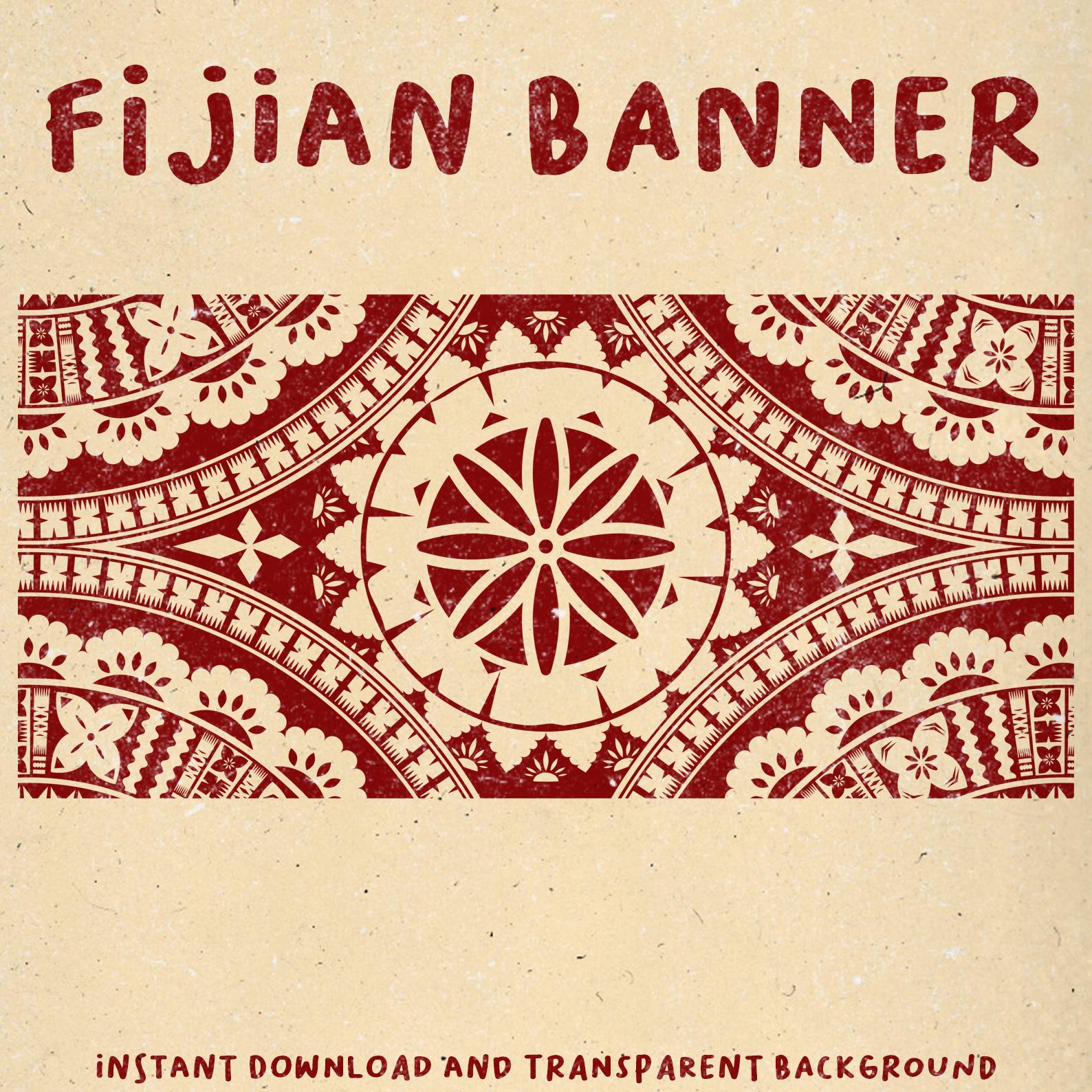 Fijian Pattern Banner - Etsy
