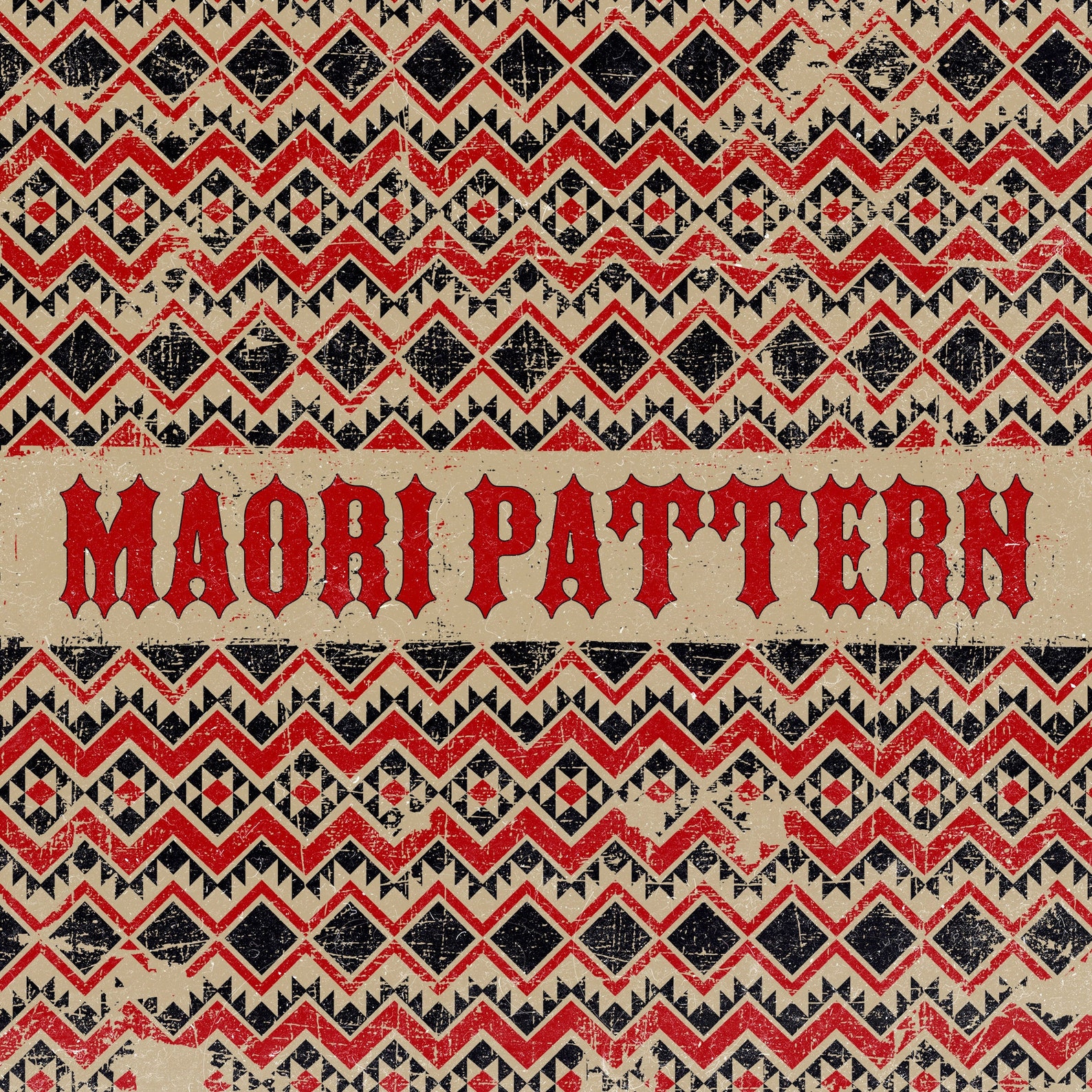Maori Seamless Pattern Design - Etsy