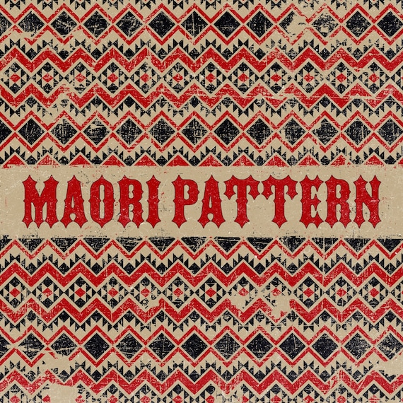Maori Seamless Pattern Design - Etsy