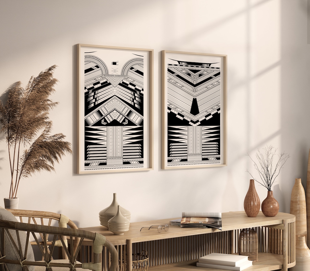 Samoan Full Pe'a Tatau Print - Etsy