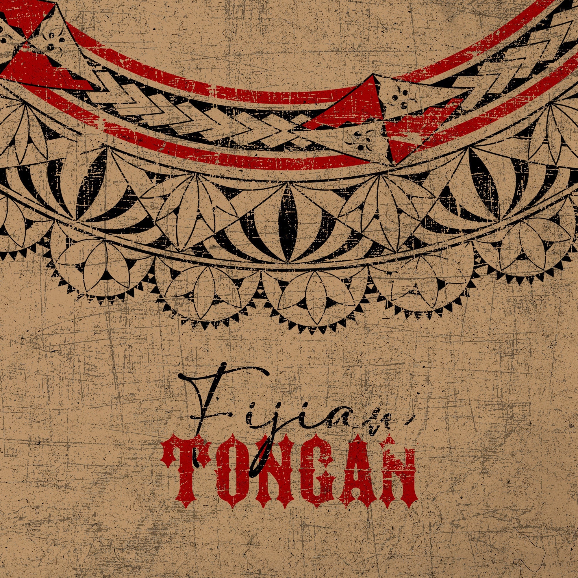 Tongan/fijian Circle Pattern Design - Etsy