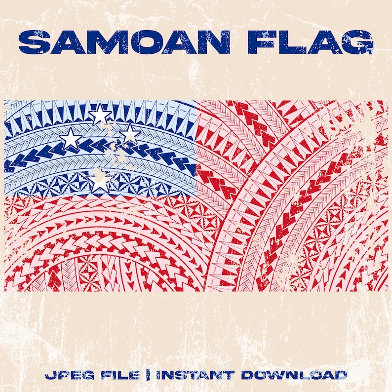 Samoan Flag - Etsy