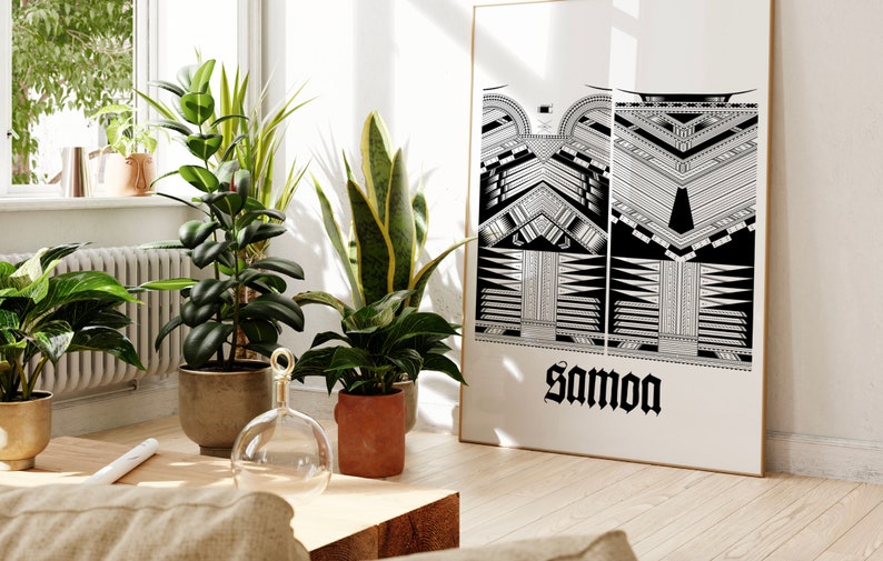 Samoan Full Pe'a Tatau Print - Etsy