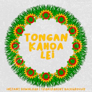 Tongan "kahoa Lei" Digital Wreath Design - Etsy