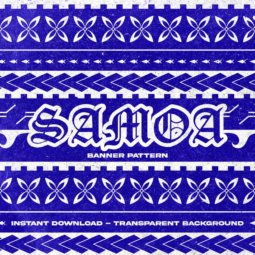 Samoan Pattern Banner - Etsy