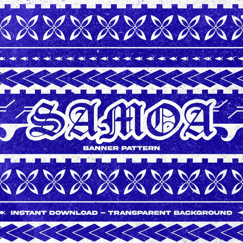Samoan Pattern Banner - Etsy