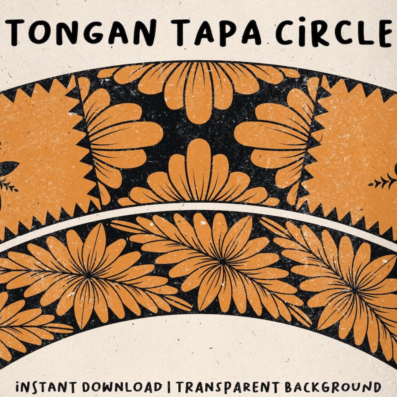 Tongan Tapa Circle Pattern - Etsy