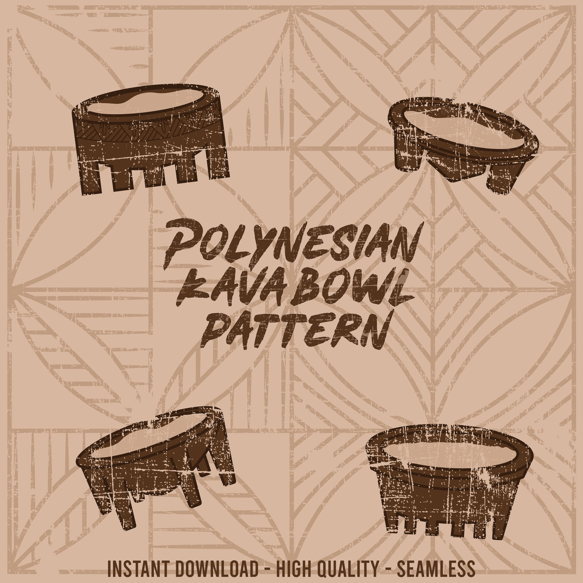 Polynesian Kava Bowl Pattern - Etsy
