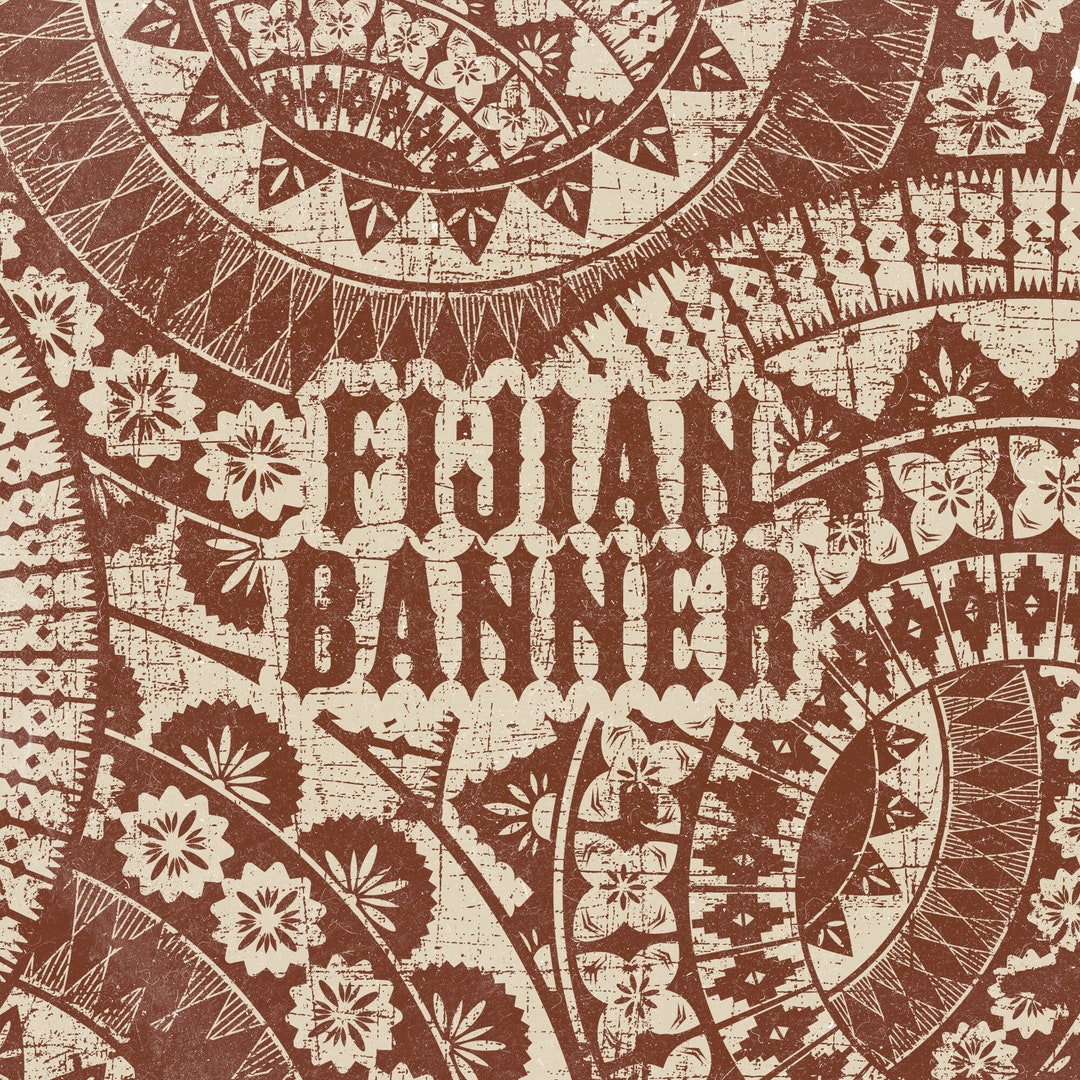 Fijian Pattern Banner - Etsy