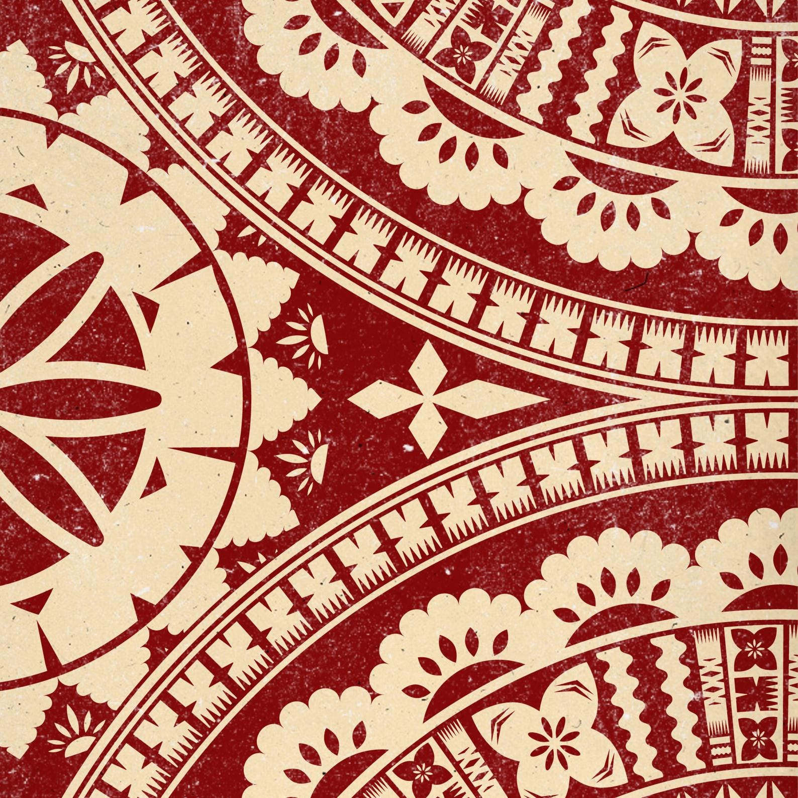 Fijian Pattern Banner - Etsy