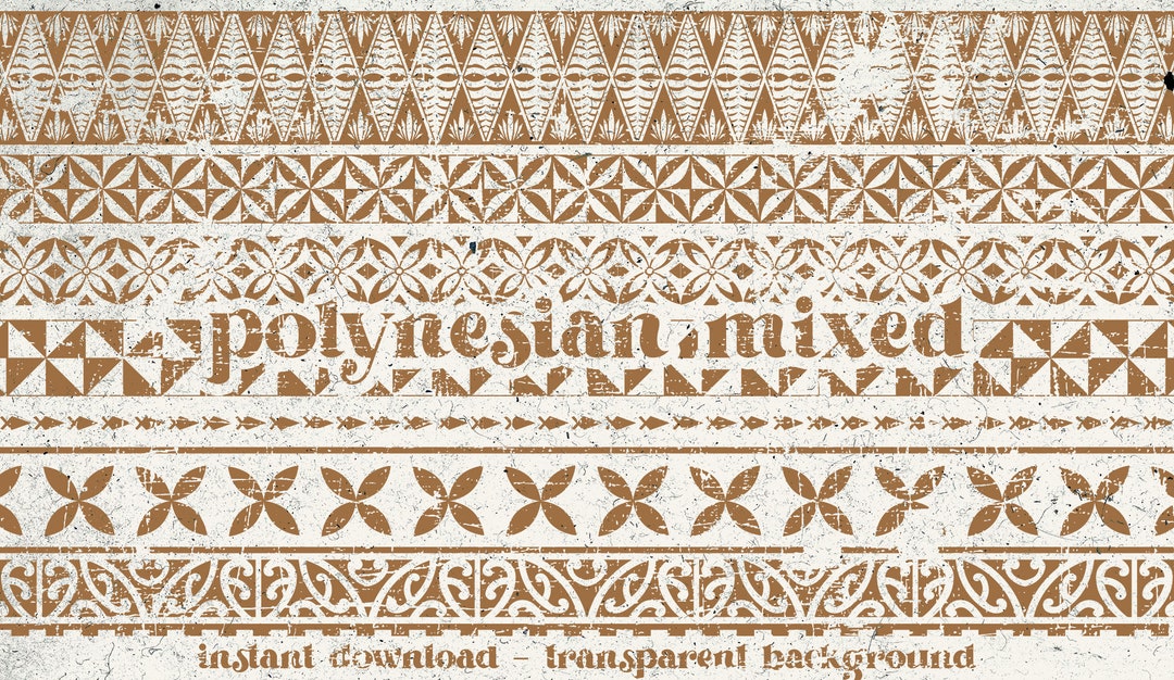Polynesian Pattern Banner - Etsy