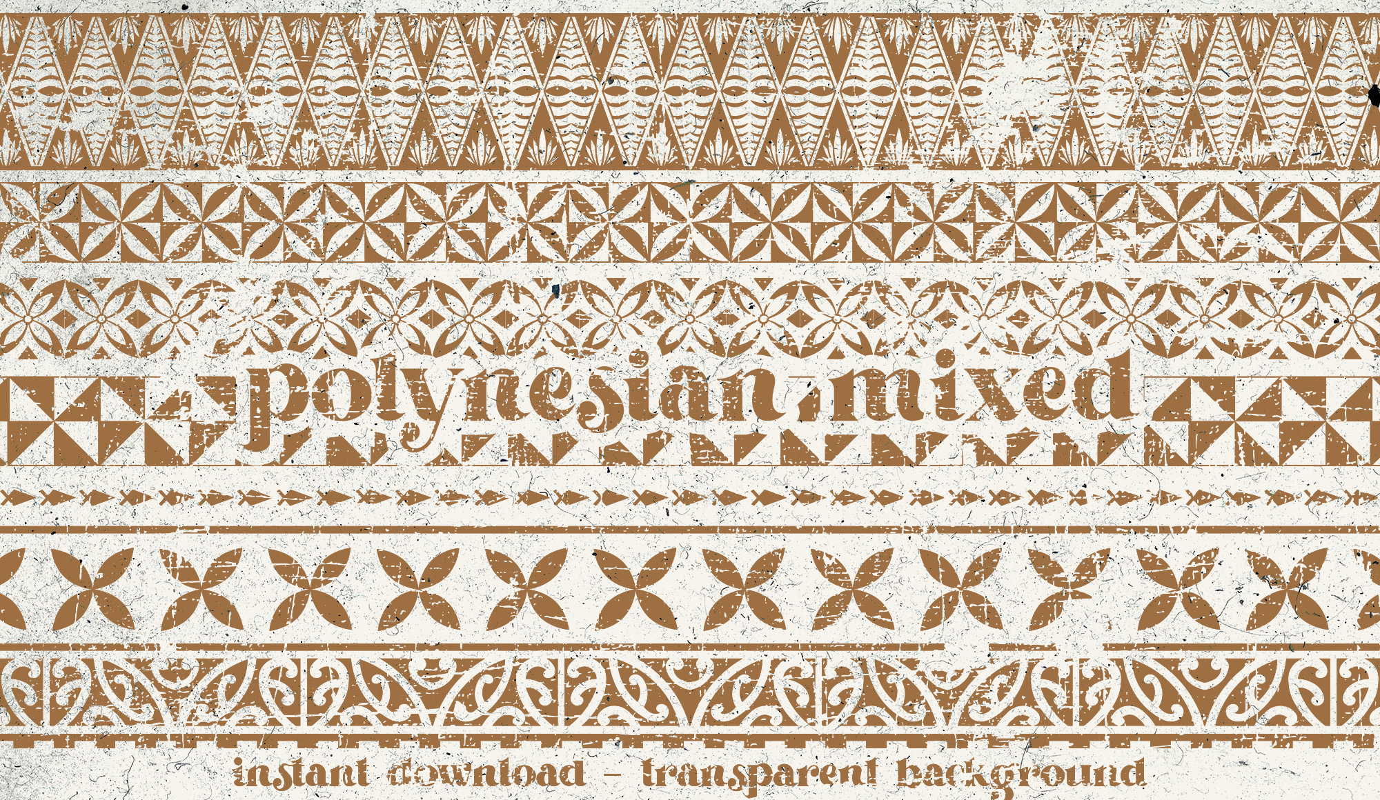 Polynesian Pattern Banner - Etsy