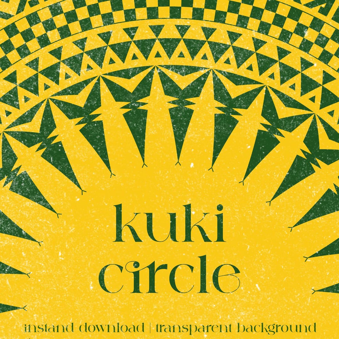 Kuki (cook Islands) Circle Pattern - Etsy