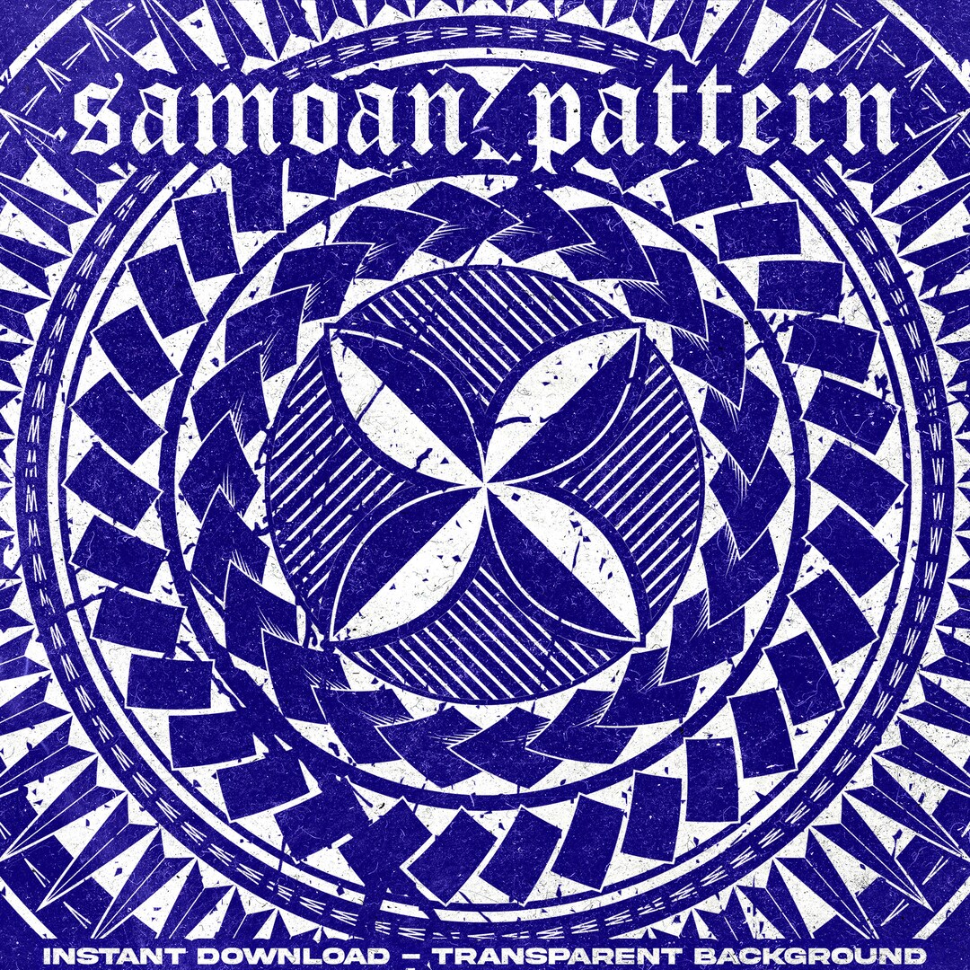Samoan Circle Pattern Design - Etsy