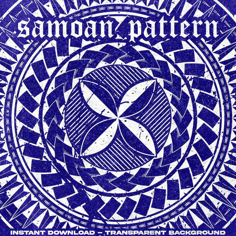 Samoan Circle Pattern Design - Etsy