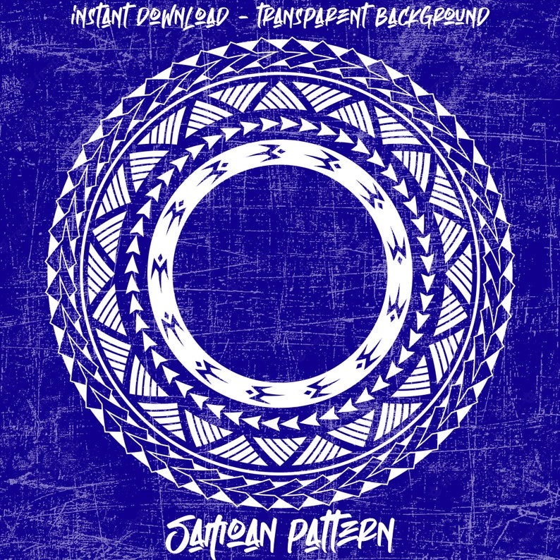 Samoan Circle Pattern Design - Etsy