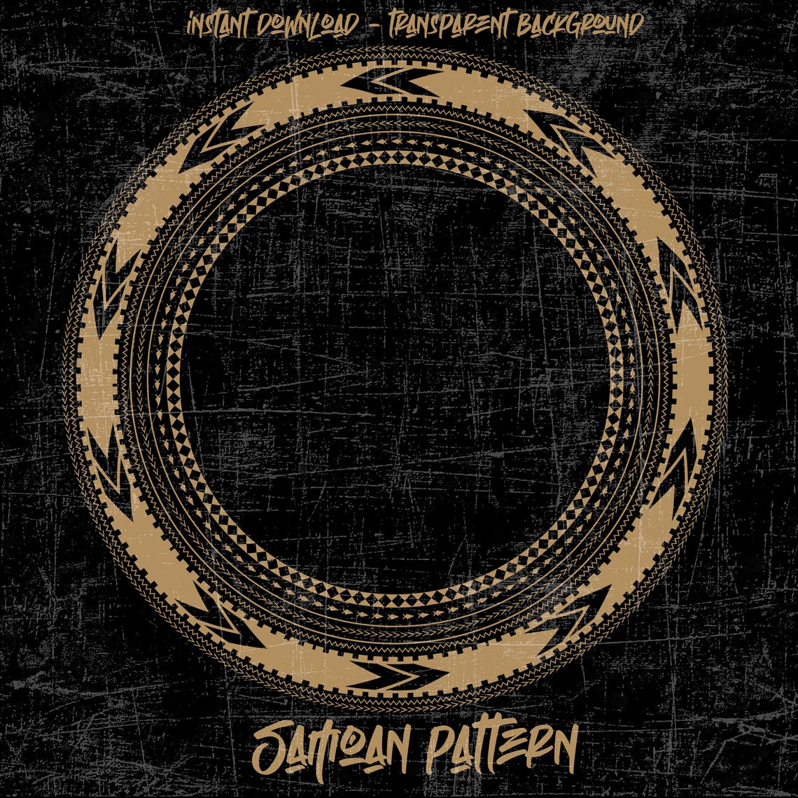 Samoan Circle Pattern Design - Etsy