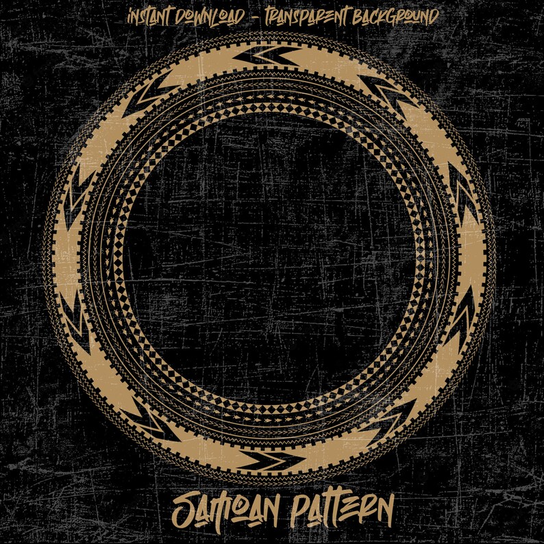 Samoan Circle Pattern Design - Etsy