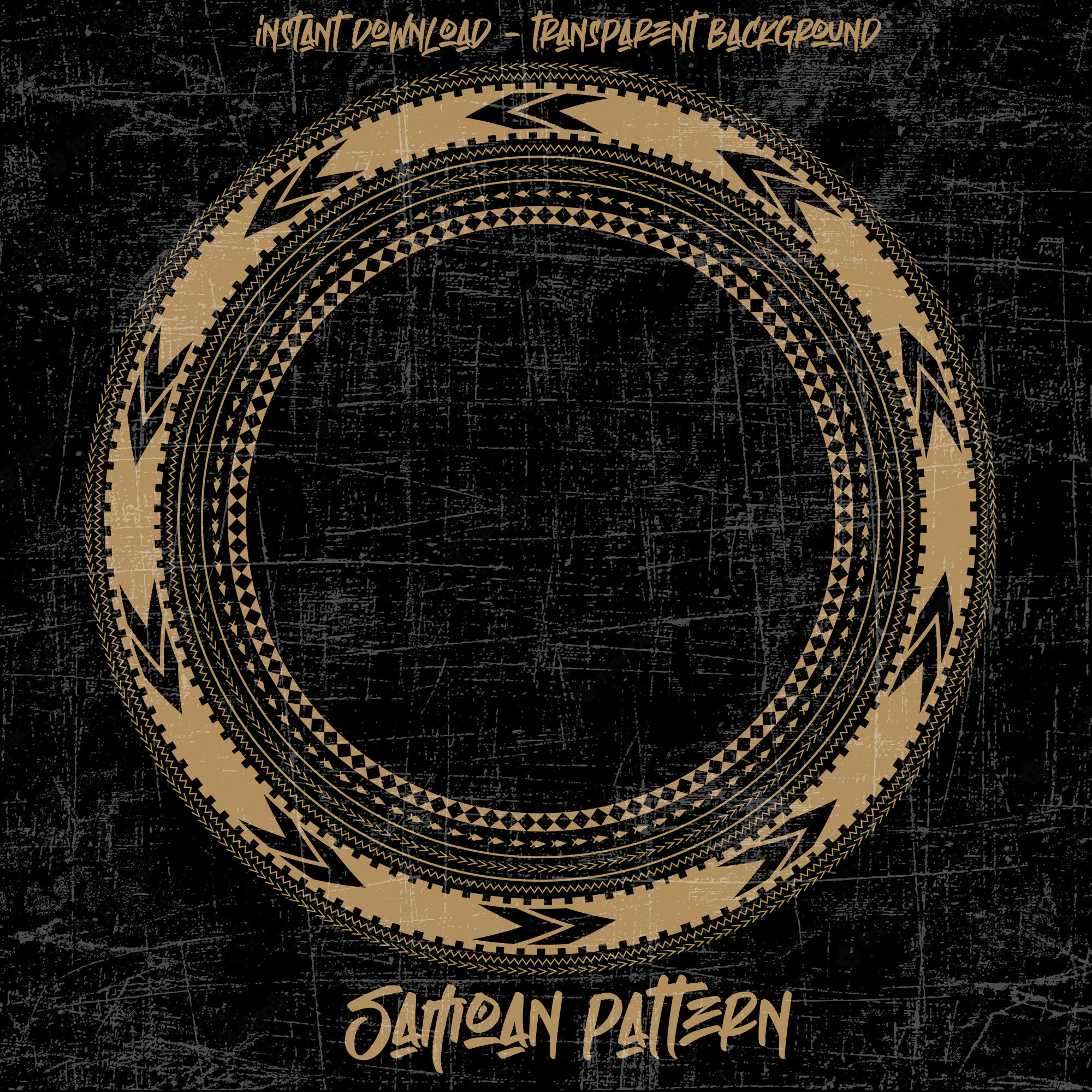 Samoan Circle Pattern Design - Etsy