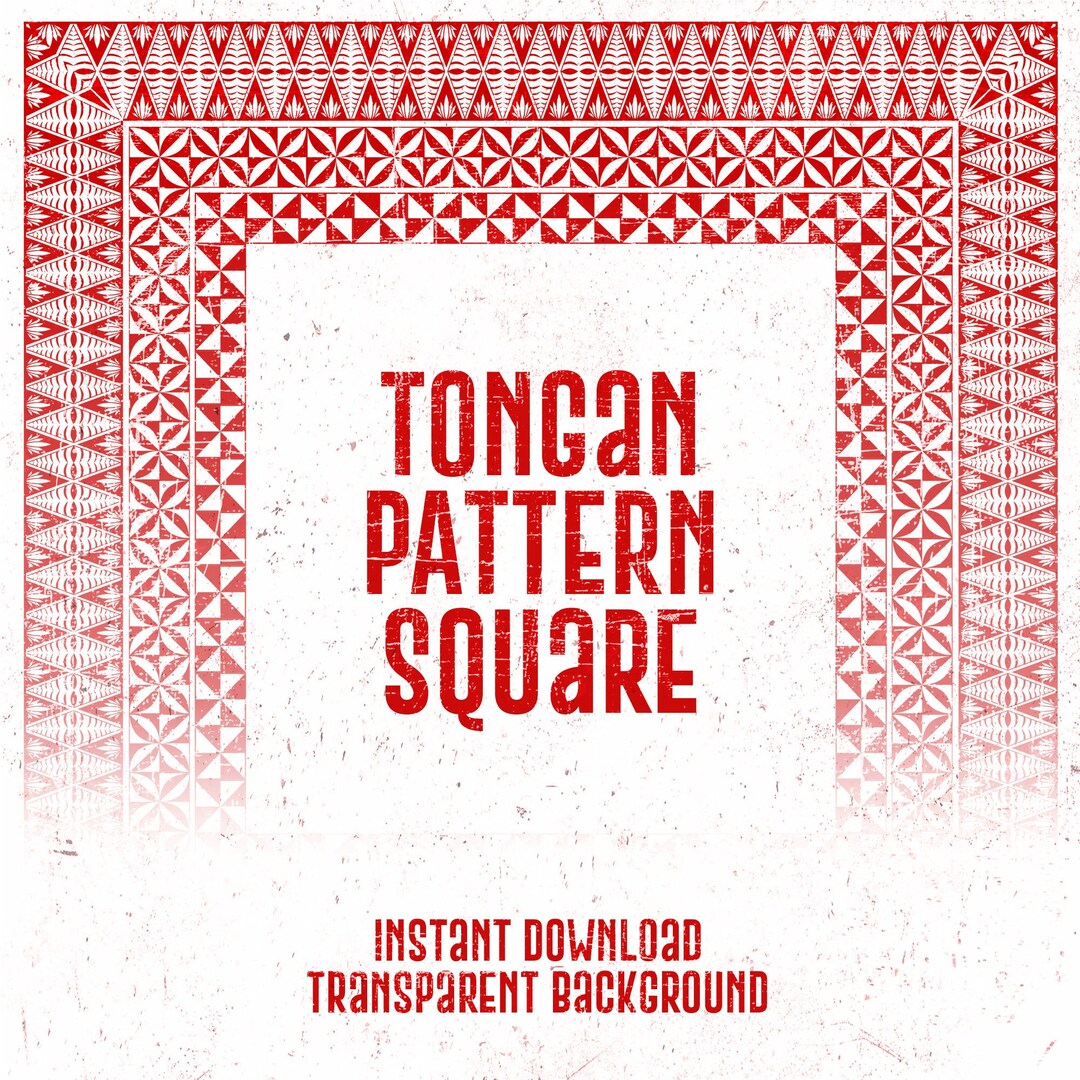 Tongan Square Pattern Design - Etsy