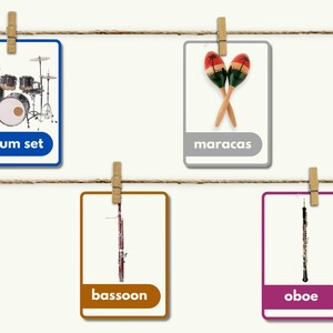 Musical Instruments Flashcards, 36 Music Flash Cards 5x7, Music ...