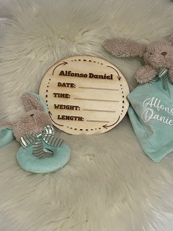 Hospital Welcome Sign Baby Announcement Plaque Newborn Name | Etsy