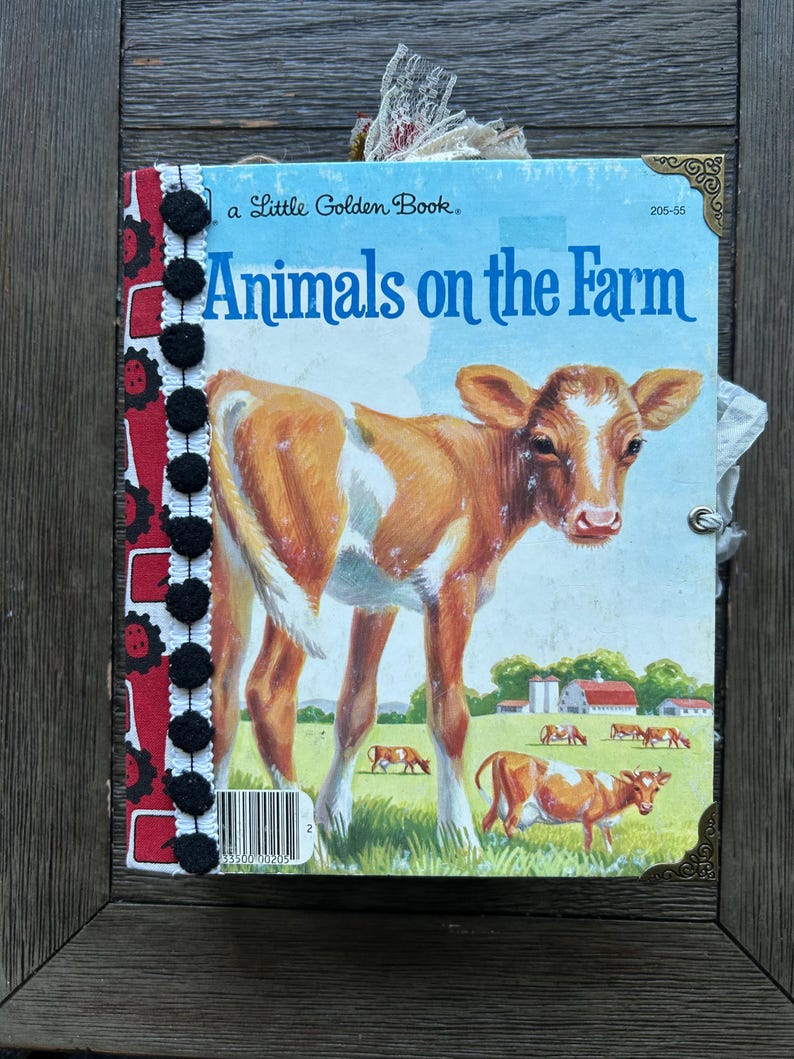 Animals on the Farm Little Golden Book Journal - Etsy