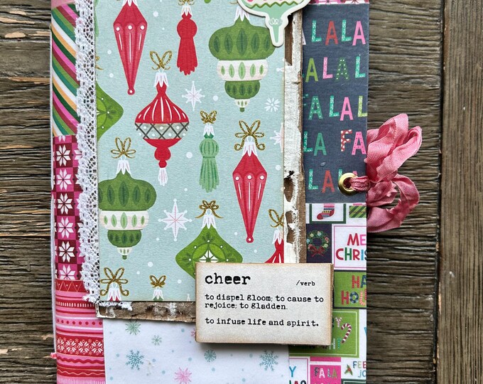 Pink Christmas “cheer” Journal - Etsy