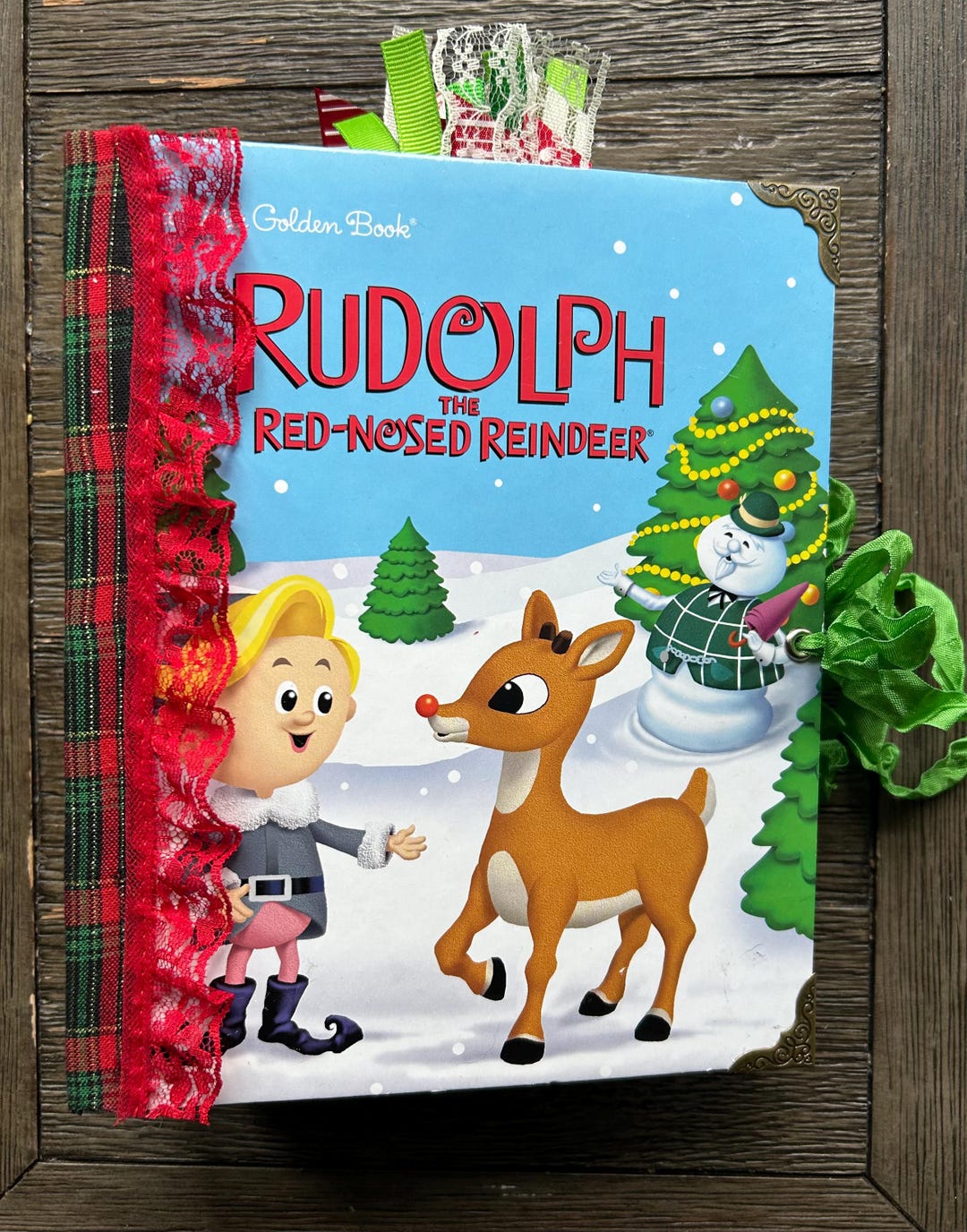 Rudolph the Res Nosed Reindeer Journal - Etsy