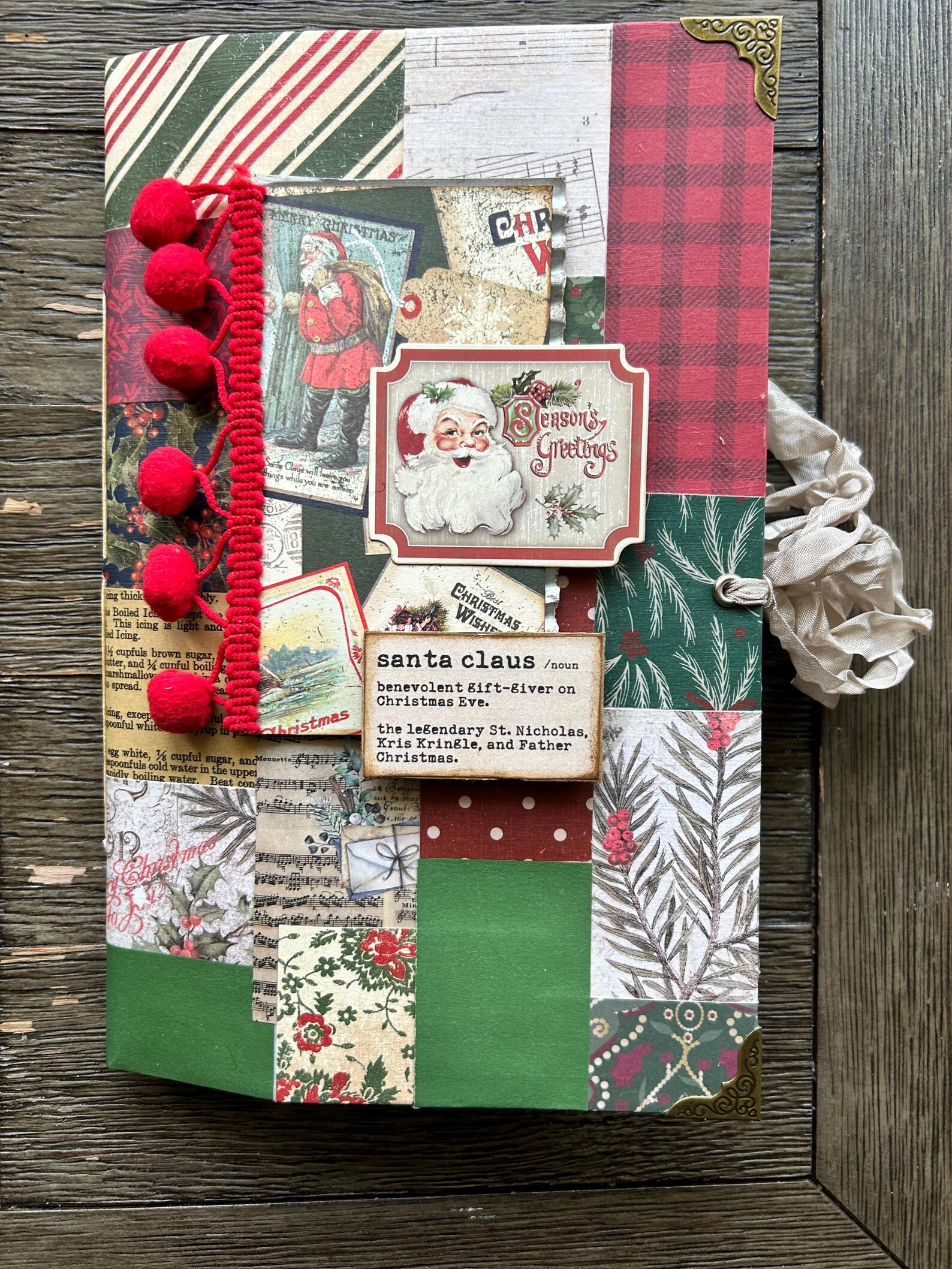Christmas Themed “santa Claus” Journal - Etsy