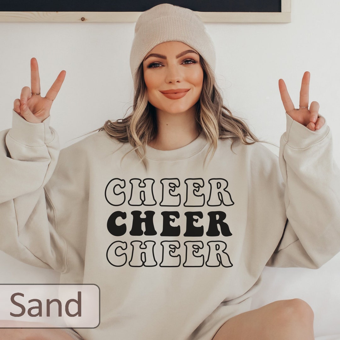 Cheer Cheerleader Sweatshirt, Gift for Cheer Leader, Cute Cheerleading ...