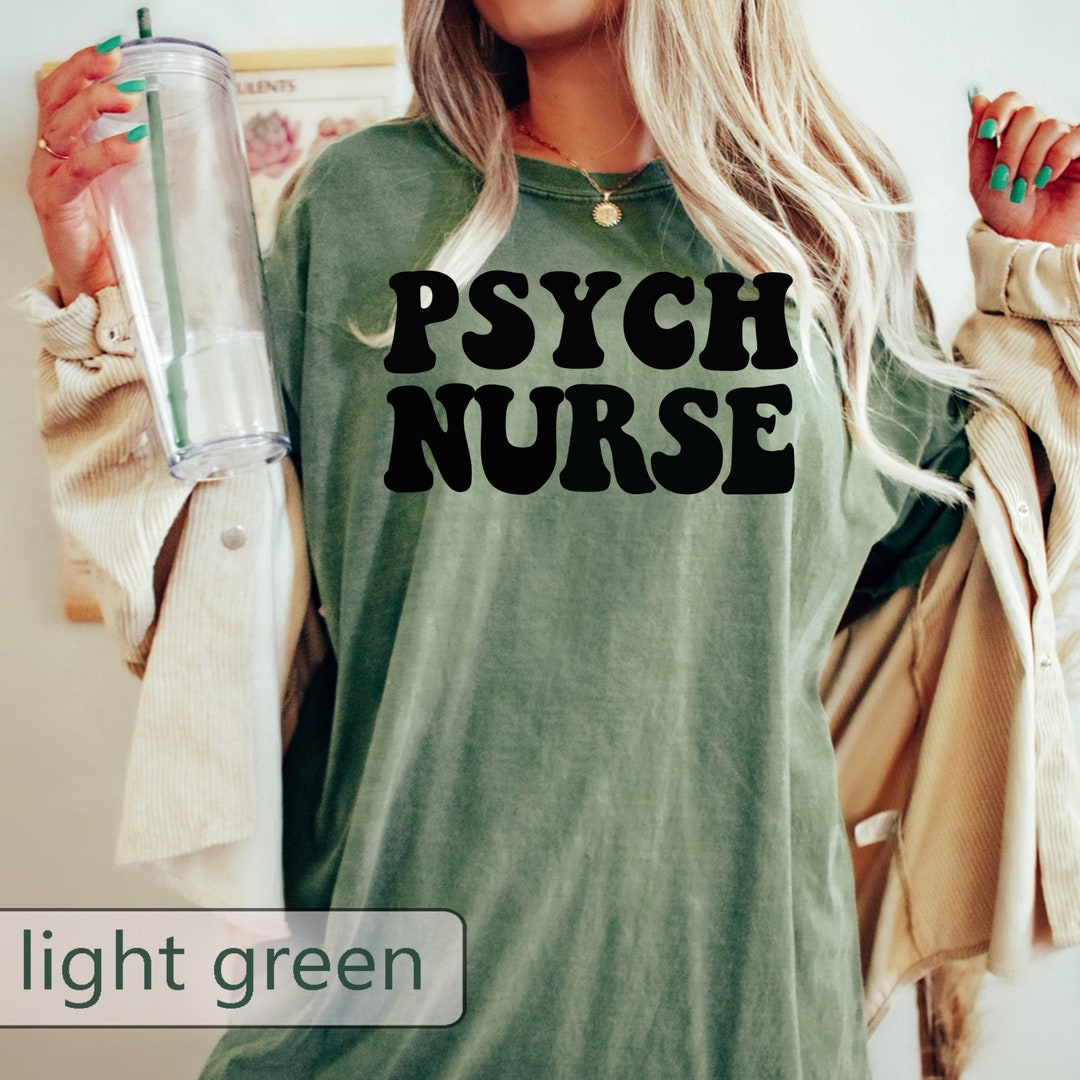 Psych Nurse T-shirt Retro Comfort Colors ® Tshirt Graduation Gift ...