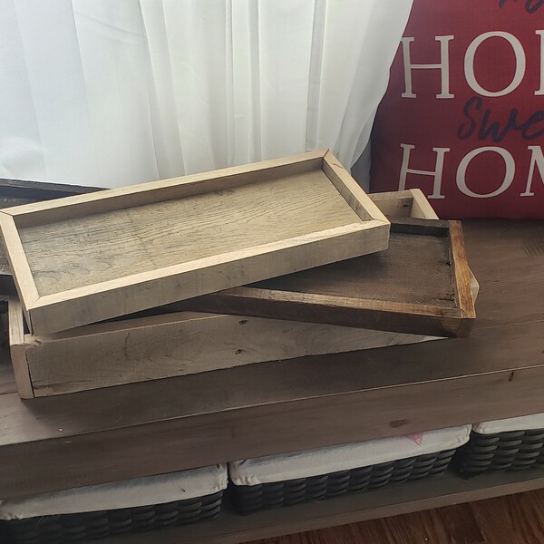 Reclaimed Wood Tray - Etsy