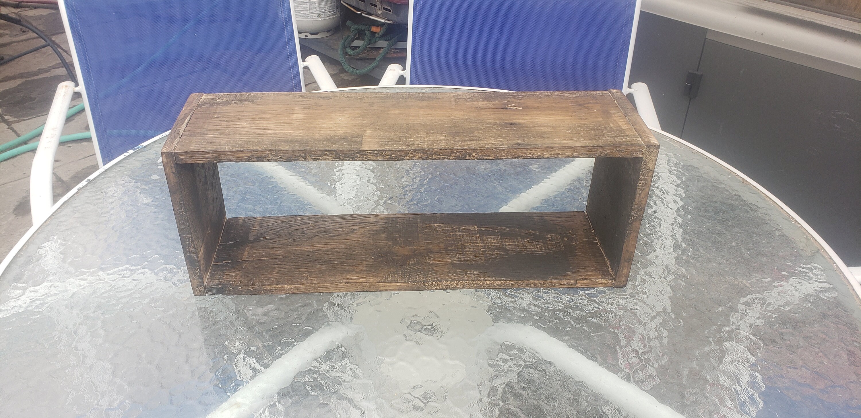 Floating Rectangle Shelf Open Shelf Display Box Wood Box - Etsy