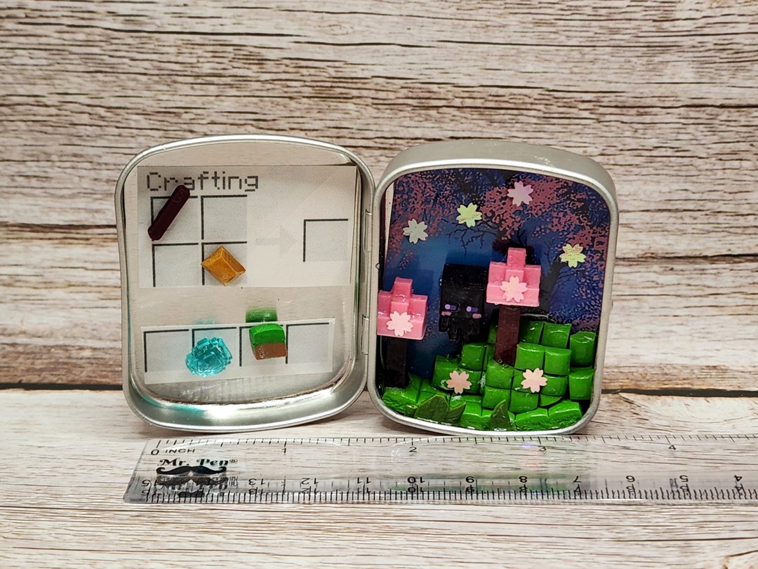Tinciest Tins Minecraft Inspired Diorama With Magnetic - Etsy UK