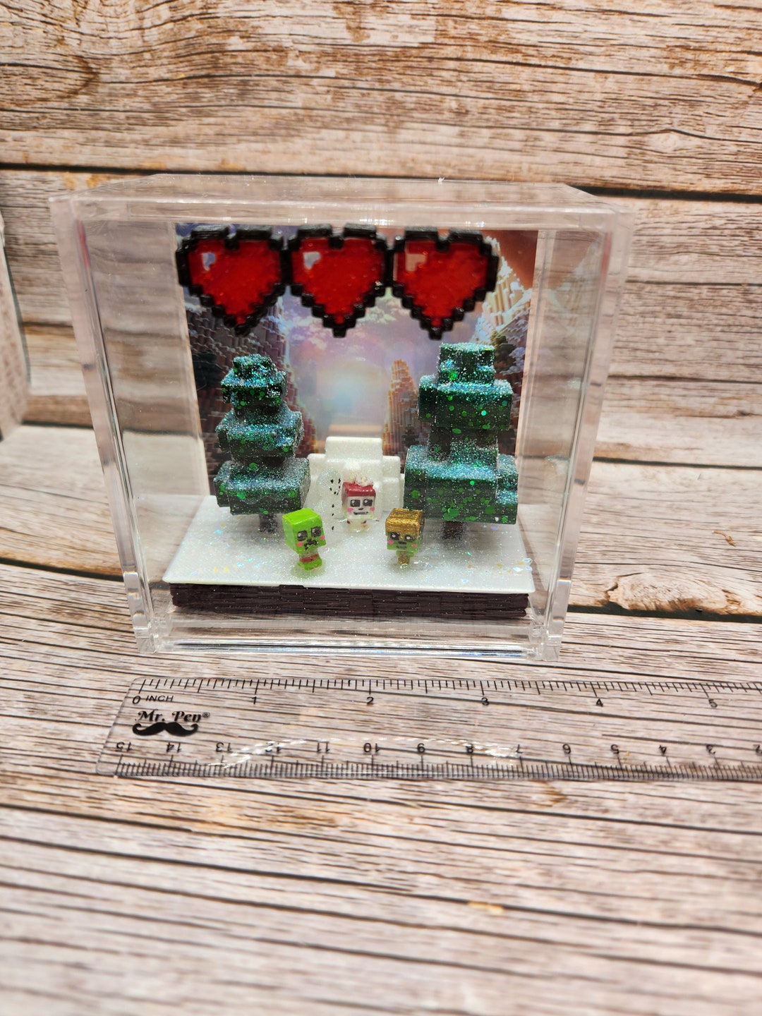 Tincy Scenes Minecraft Inspired Diorama "winter Wonderland" - Etsy