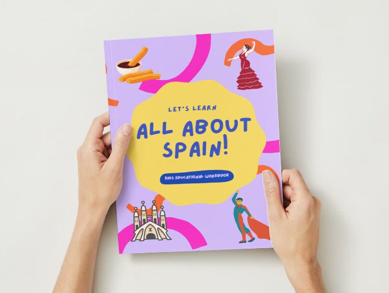 All About Spain- Children's Activity Book- Downloadable Worksheets for ...